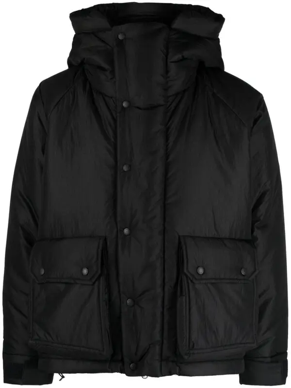 Maison Kitsuné X And Wander Logo-print Padded Jacket