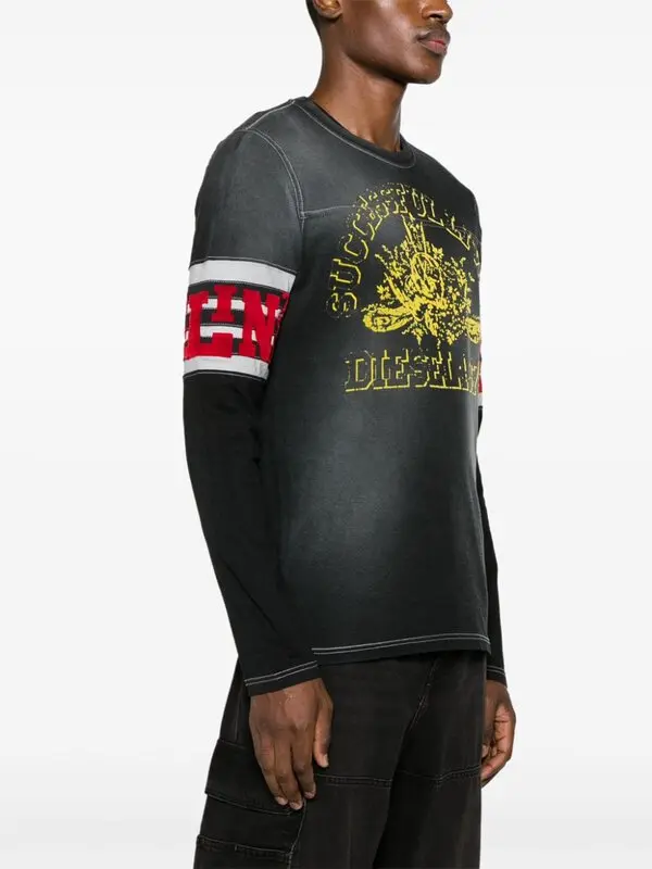 DIESEL® T-ju-ls Flocked-logo T-shirt