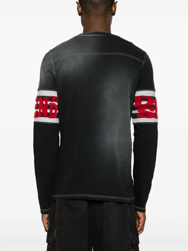 DIESEL® T-ju-ls Flocked-logo T-shirt