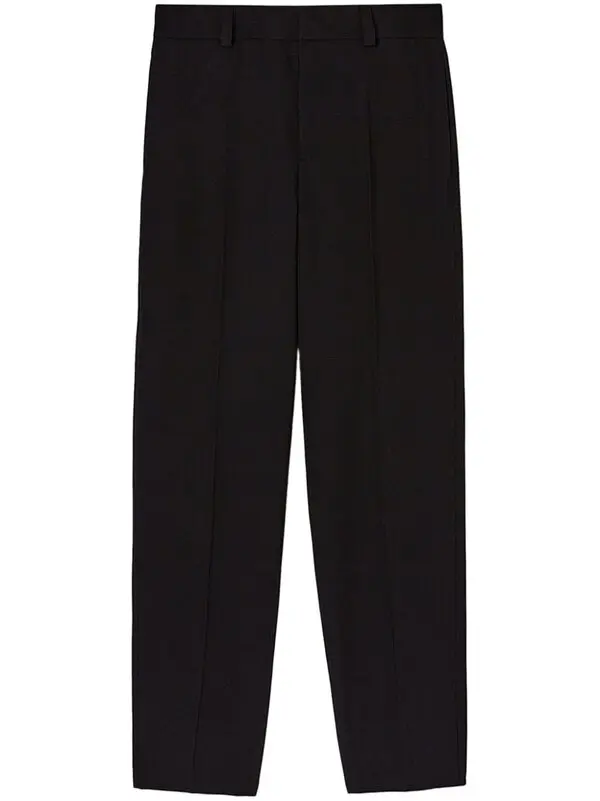 JIL SANDER Straight-leg Wool Trousers - Black