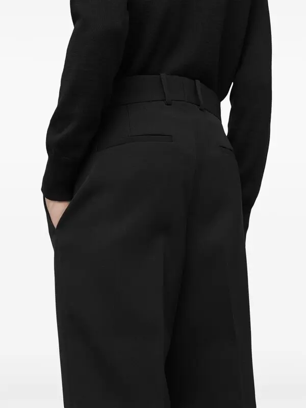 JIL SANDER Straight-leg Wool Trousers - Black