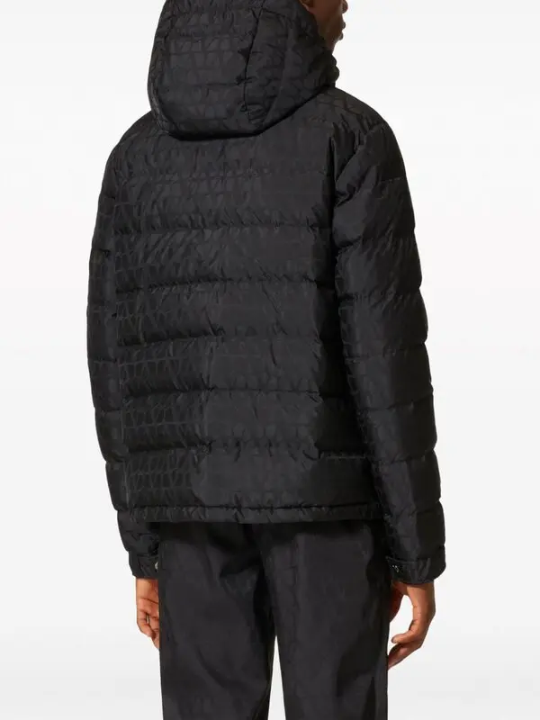 Valentino Garavani Toile Iconographe Padded Jacket - Black