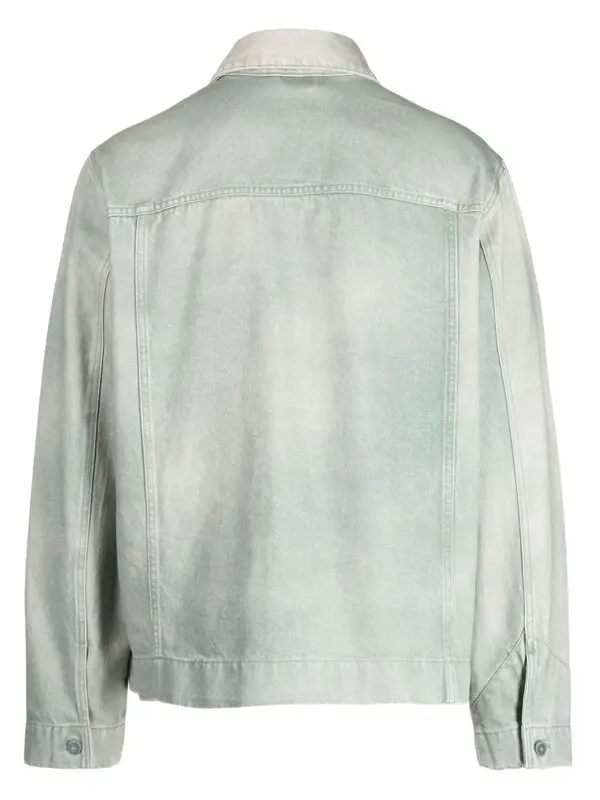 OBJECTS IV LIFE Panelled Denim Jacket - Green