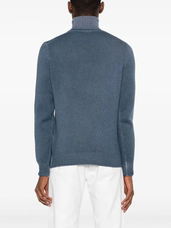 DELL'OGLIO Roll-neck Wool Blend Jumper