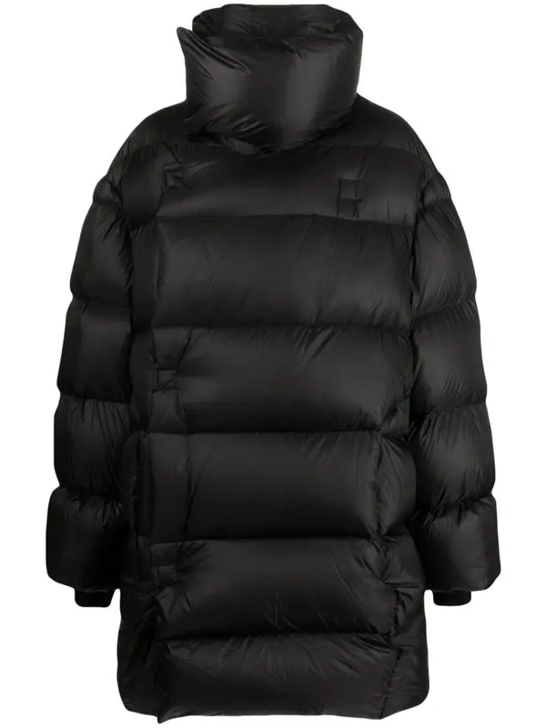 Rick Owens Funnel-neck Quilted Down Coat