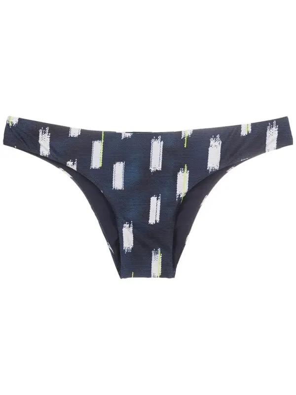 LENNY NIEMEYER Abstract-print Bikini Bottom - Blue