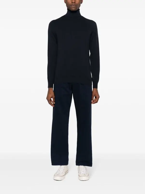 DELL'OGLIO Roll-neck Jumper - Blue