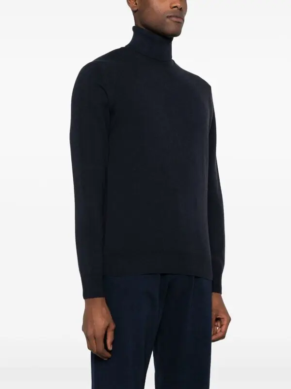 DELL'OGLIO Roll-neck Jumper - Blue