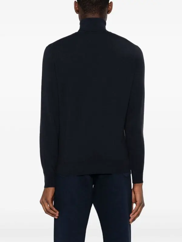 DELL'OGLIO Roll-neck Jumper - Blue