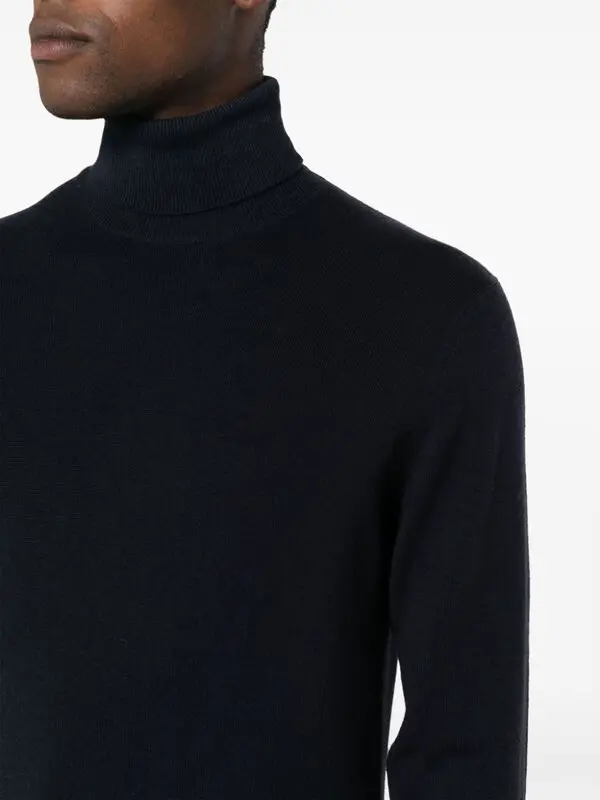 DELL'OGLIO Roll-neck Jumper - Blue