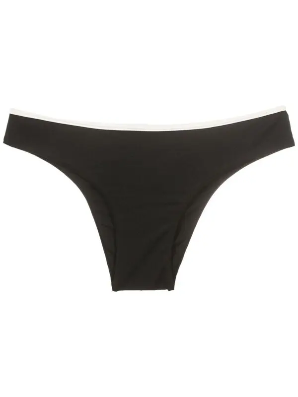 LENNY NIEMEYER Piped-trim Bikini Bottom - Black