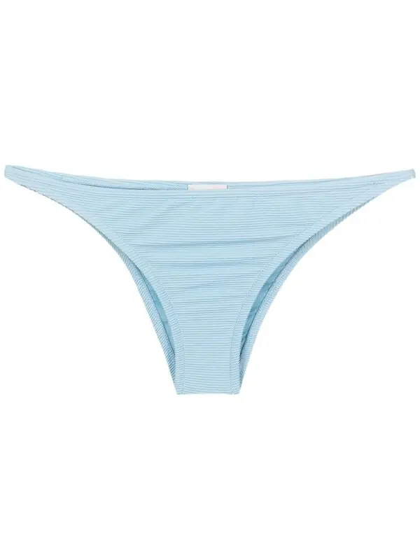LENNY NIEMEYER Sereno Ribbed Bikini Bottom - Blue