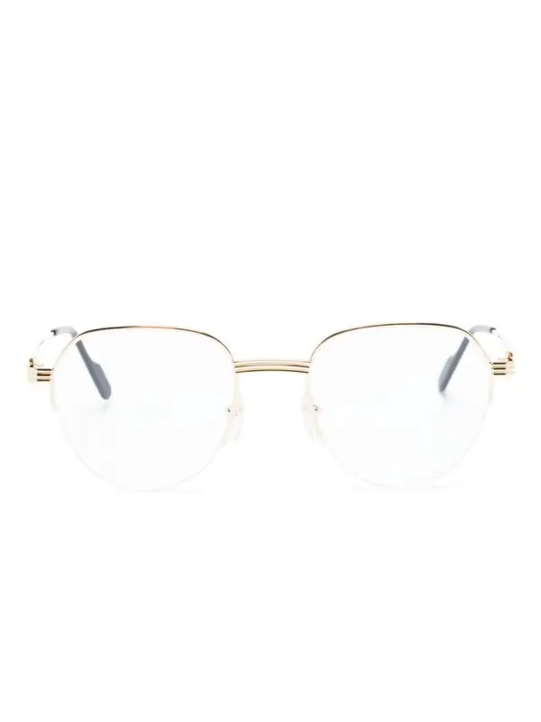 Cartier Round Half-rim Glasses - Gold