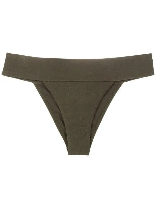 LENNY NIEMEYER Shimmery Low-rise Bikini Bottom - Green