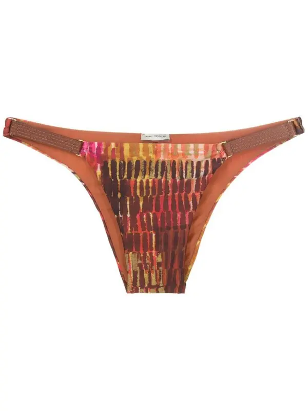 LENNY NIEMEYER Abstract Print Bikini Bottom - Brown