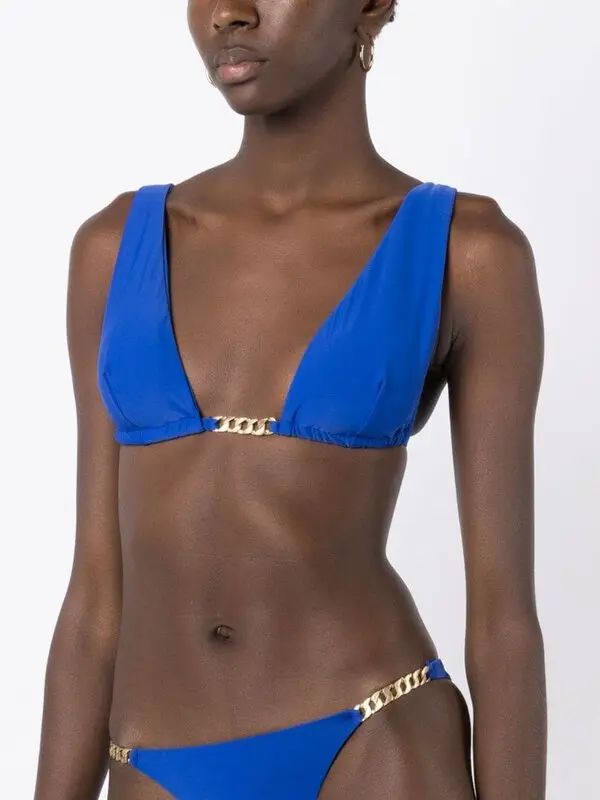 LENNY NIEMEYER Chain-trim Triangle Bikini Top