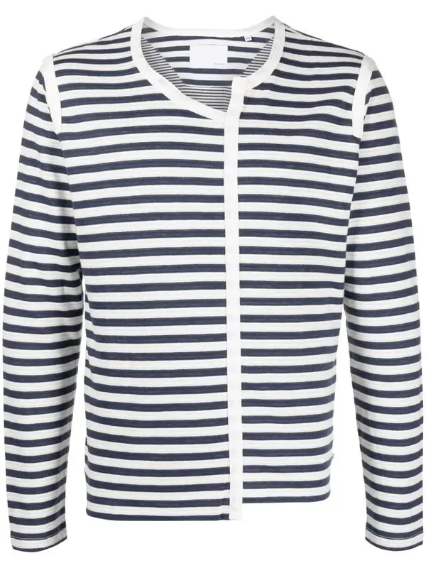 PRIVATE STOCK LABS Asymmetric Striped T-shirt