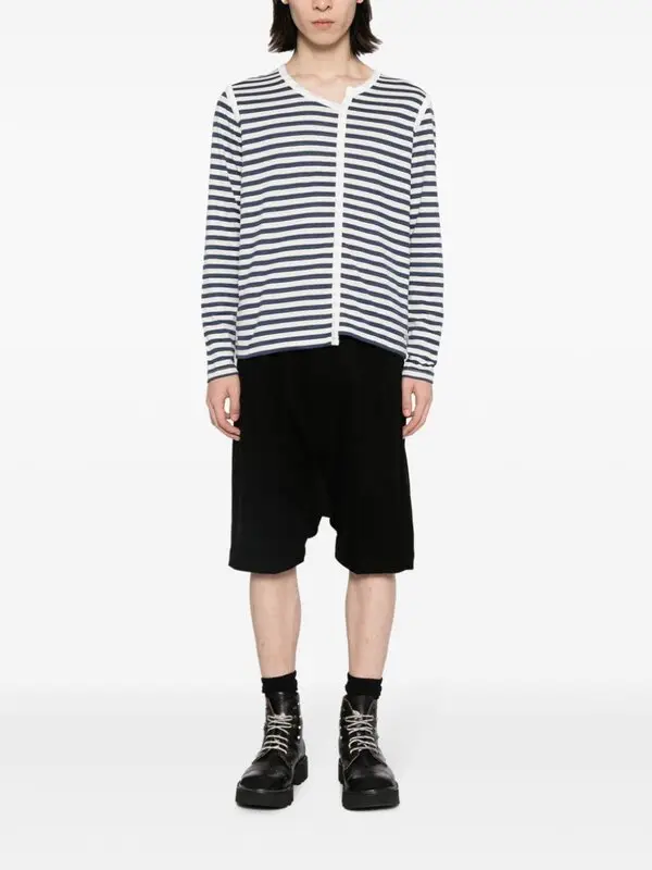 PRIVATE STOCK LABS Asymmetric Striped T-shirt