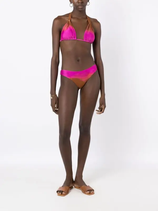 LENNY NIEMEYER Abstract-print Bikini Bottom - Pink