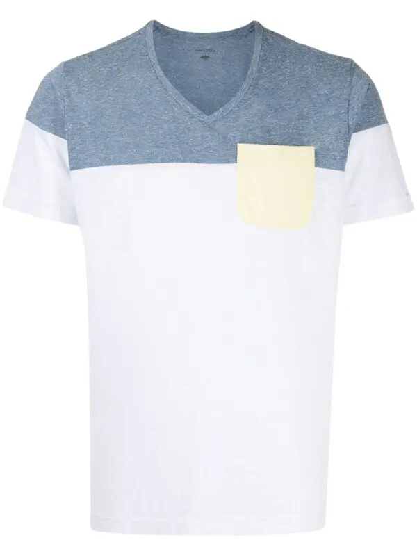 PRIVATE STOCK LABS The Troy Colour-block T-shirt - White