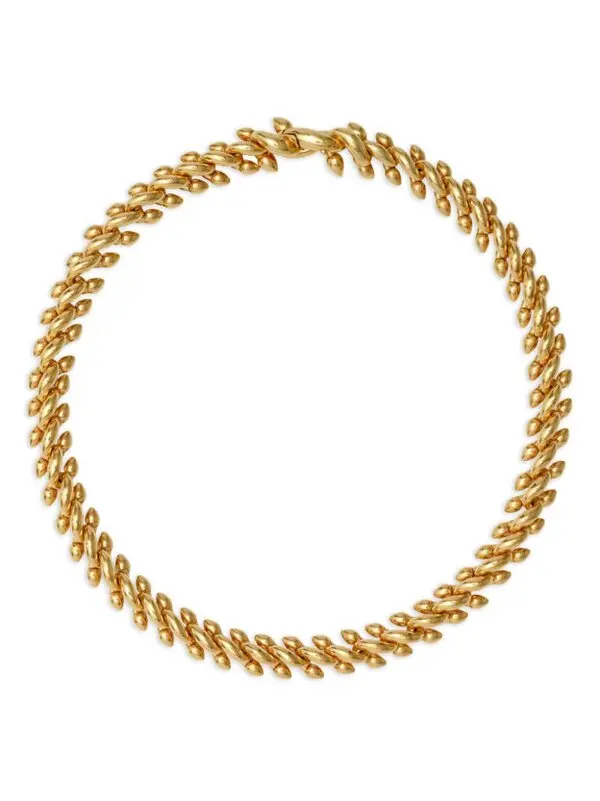 Burberry Spear Logo-engraved Chain Necklace - Gold