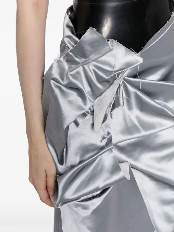 MAISON MARGIELA Deconstructed Satin Skirt - Blue