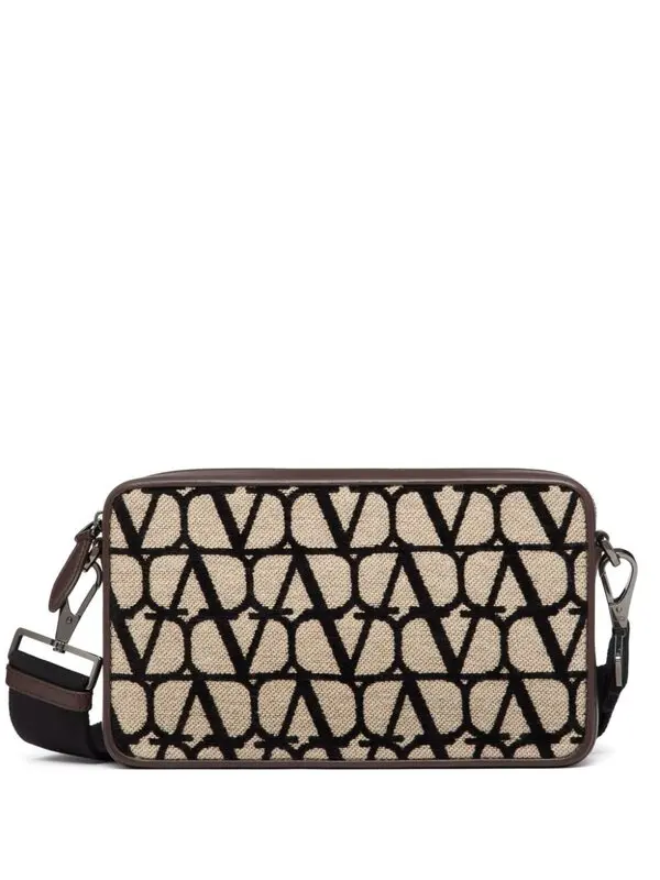 Valentino Garavani Toile Iconographe Shoulder Bag - Neutrals