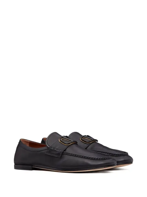 Valentino Garavani Vlogo Signature Leather Loafers