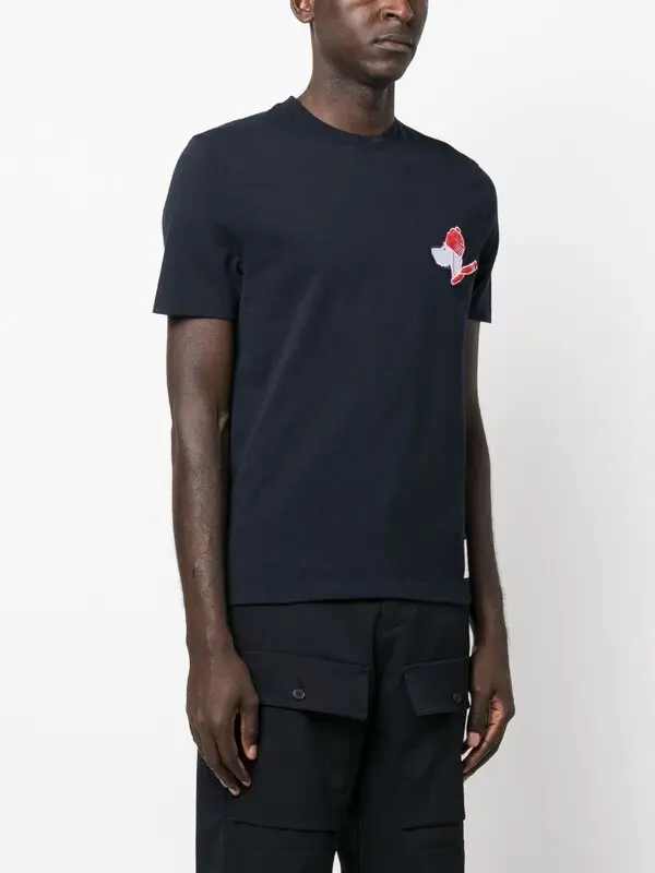 Thom Browne Hector-patch Short-sleeve T-shirt