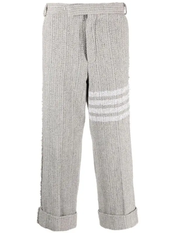 Thom Browne 4-bar Cotton Tweed Trousers