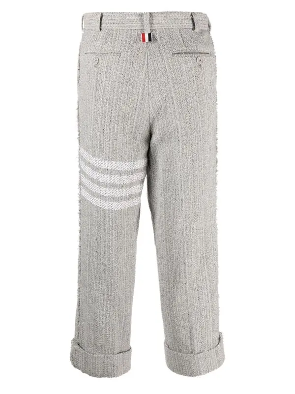 Thom Browne 4-bar Cotton Tweed Trousers