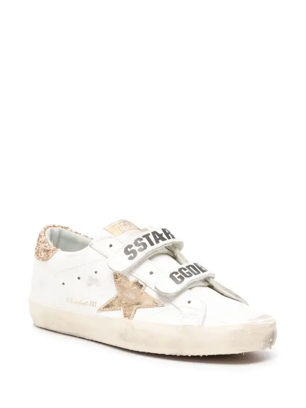 GOLDEN GOOSE Old School Leather Sneakers - White