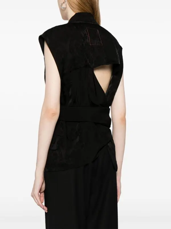 UMA WANG Jacquard Double-breasted Vest