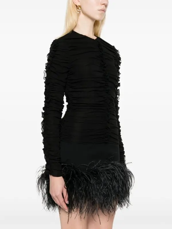 Magda Butrym Ruched Silk-blend Top