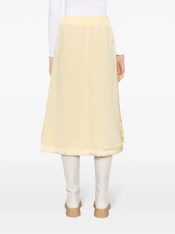 JIL SANDER Virgin Wool-blend Midi Skirt