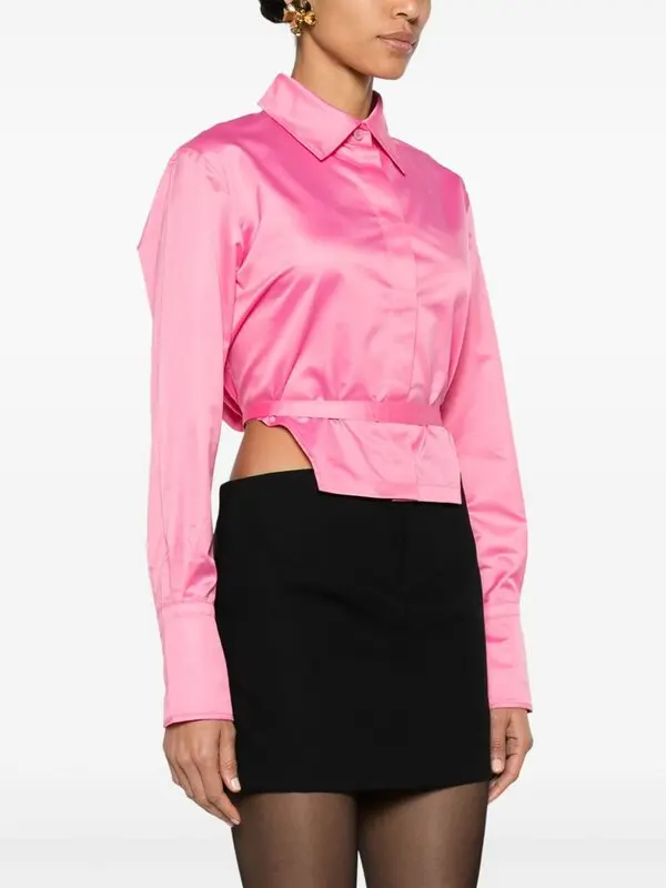 PATOU Cut-out Cropped Shirt