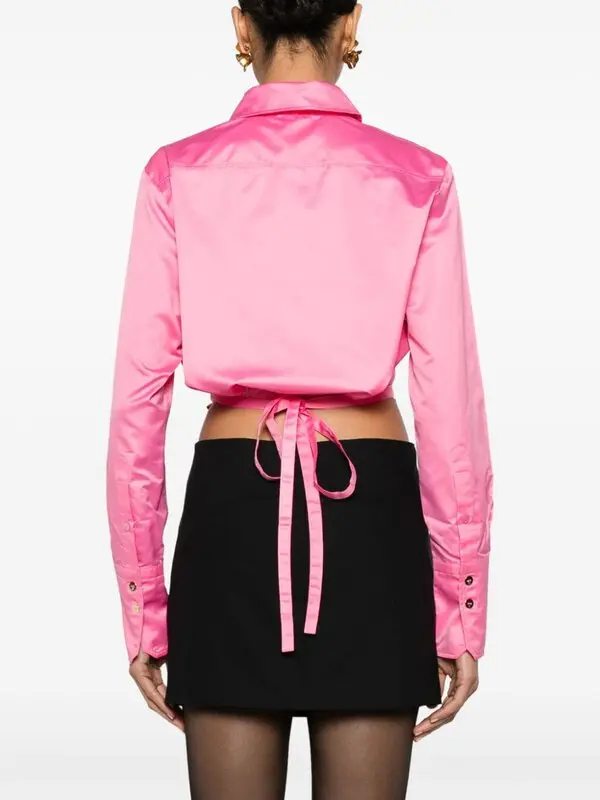 PATOU Cut-out Cropped Shirt