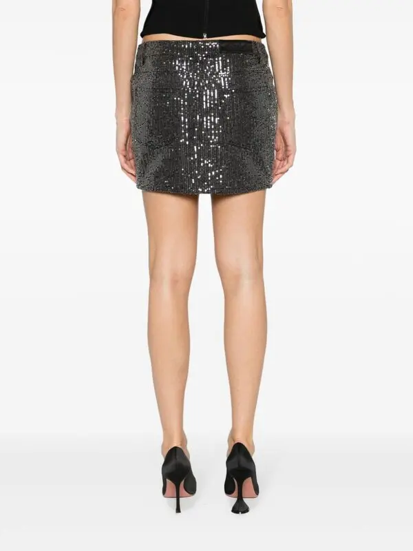 ROTATE BY BIRGER CHRISTENSEN Sequin Twill Mini Skirt
