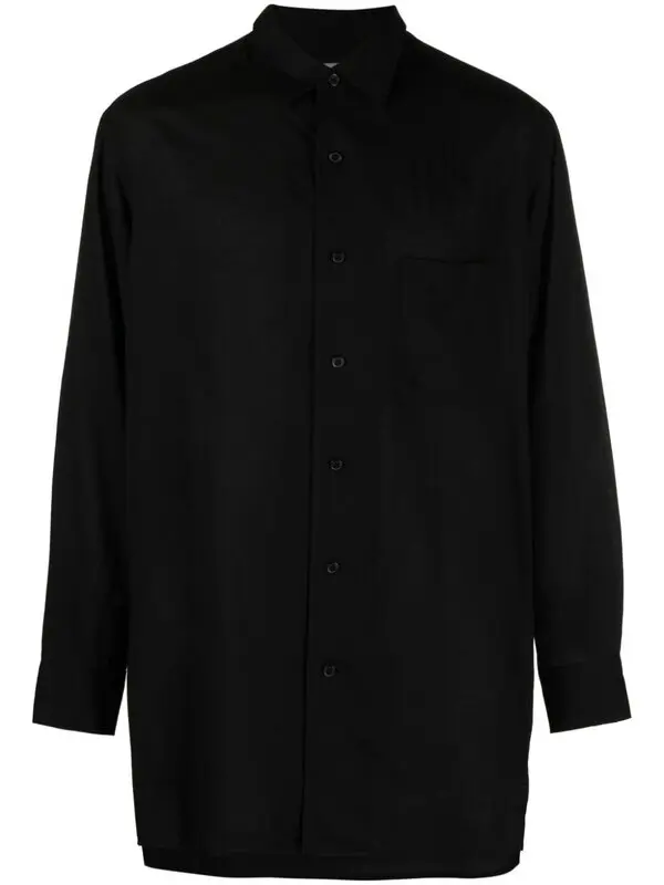 Yohji Yamamoto Drop-shoulder Classic-collar Shirt