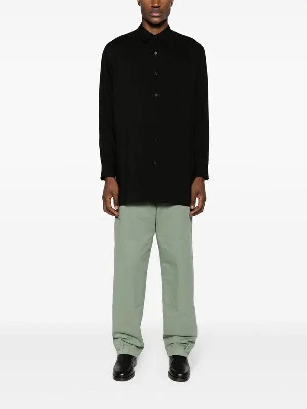 Yohji Yamamoto Drop-shoulder Classic-collar Shirt