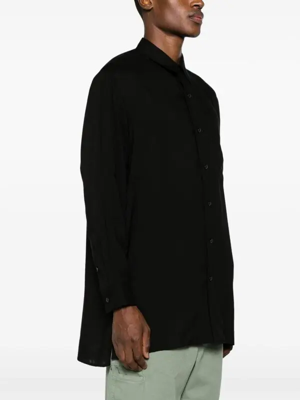 Yohji Yamamoto Drop-shoulder Classic-collar Shirt