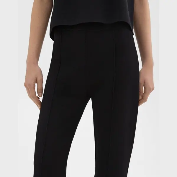 Theory Cropped Flare Pant - Black