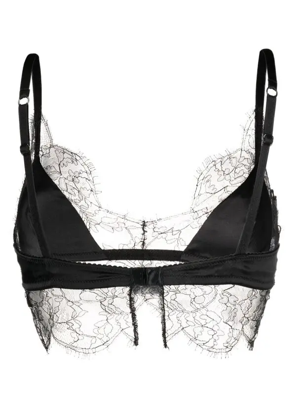 Dolce & Gabbana Lace-trim Satin Bra