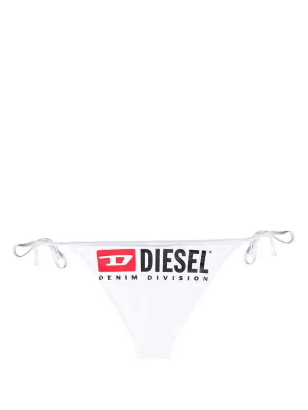 DIESEL® Logo-print Bikini Briefs - White