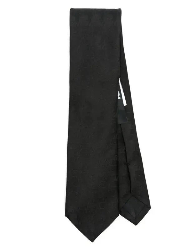 Karl Lagerfeld Ikonik Karl Logo-jacquard Silk Tie