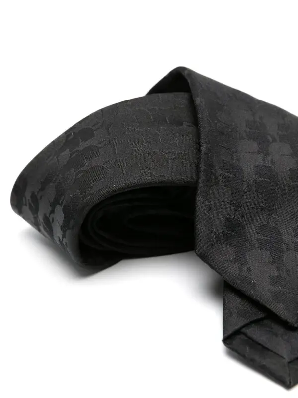 Karl Lagerfeld Ikonik Karl Logo-jacquard Silk Tie