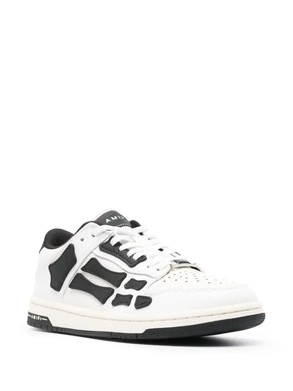 Amiri Skel Leather Sneakers - White