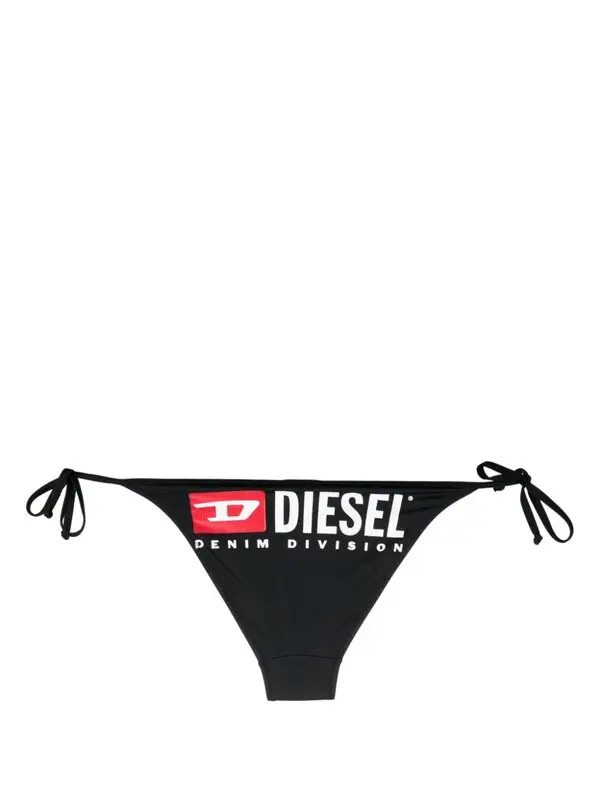 DIESEL® Logo-print Bikini Briefs - Black