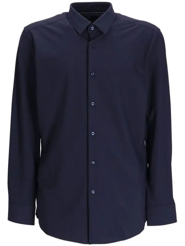 BOSS Long-sleeves Button-up Shirt - Blue