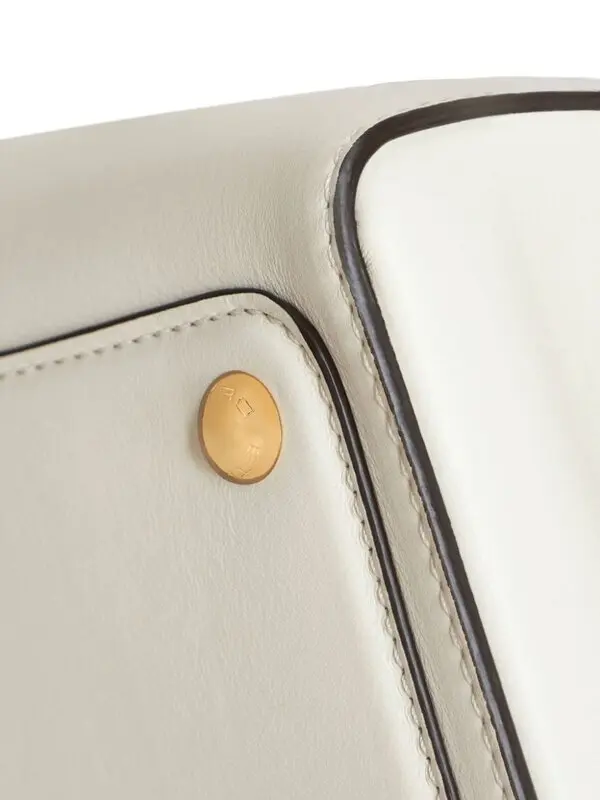 Etro Large Vela Leather Shoulder Bag - White